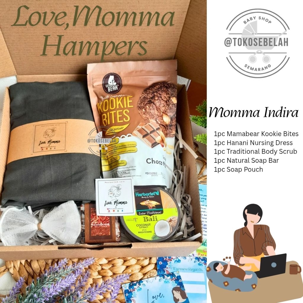Jual TOKO SEBELAH - LOVE,MOMMA Indira | Hampers Gift Set Kado Lahiran ...