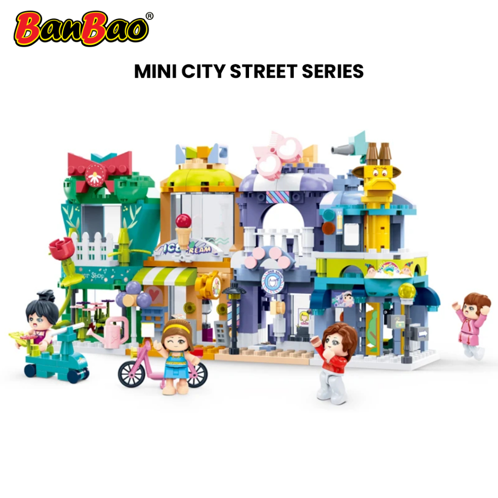 Jual BanBao Mini High Street Series Mini Street Shop Seri City View ...