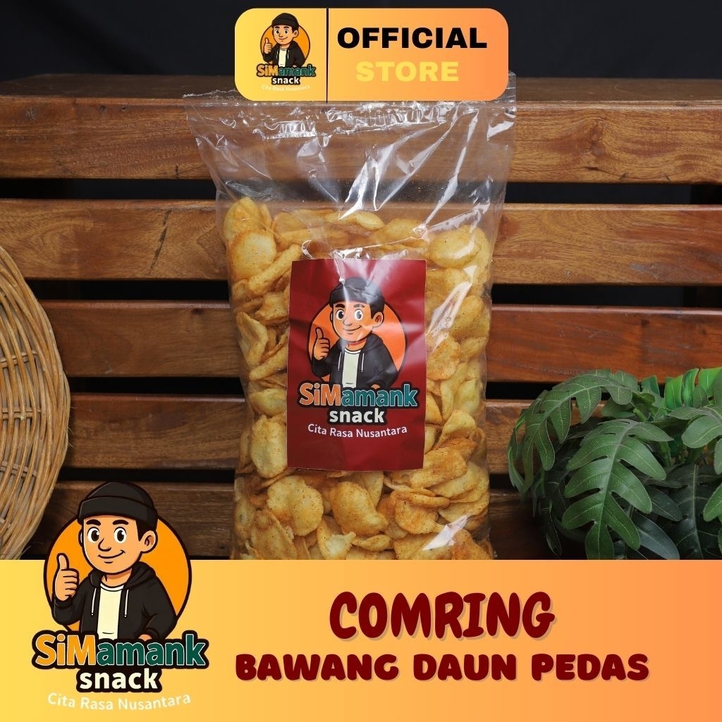 Jual Comring Pedas 1KG / Kecimpring Singkong Pedas Bawang Daun | Shopee ...