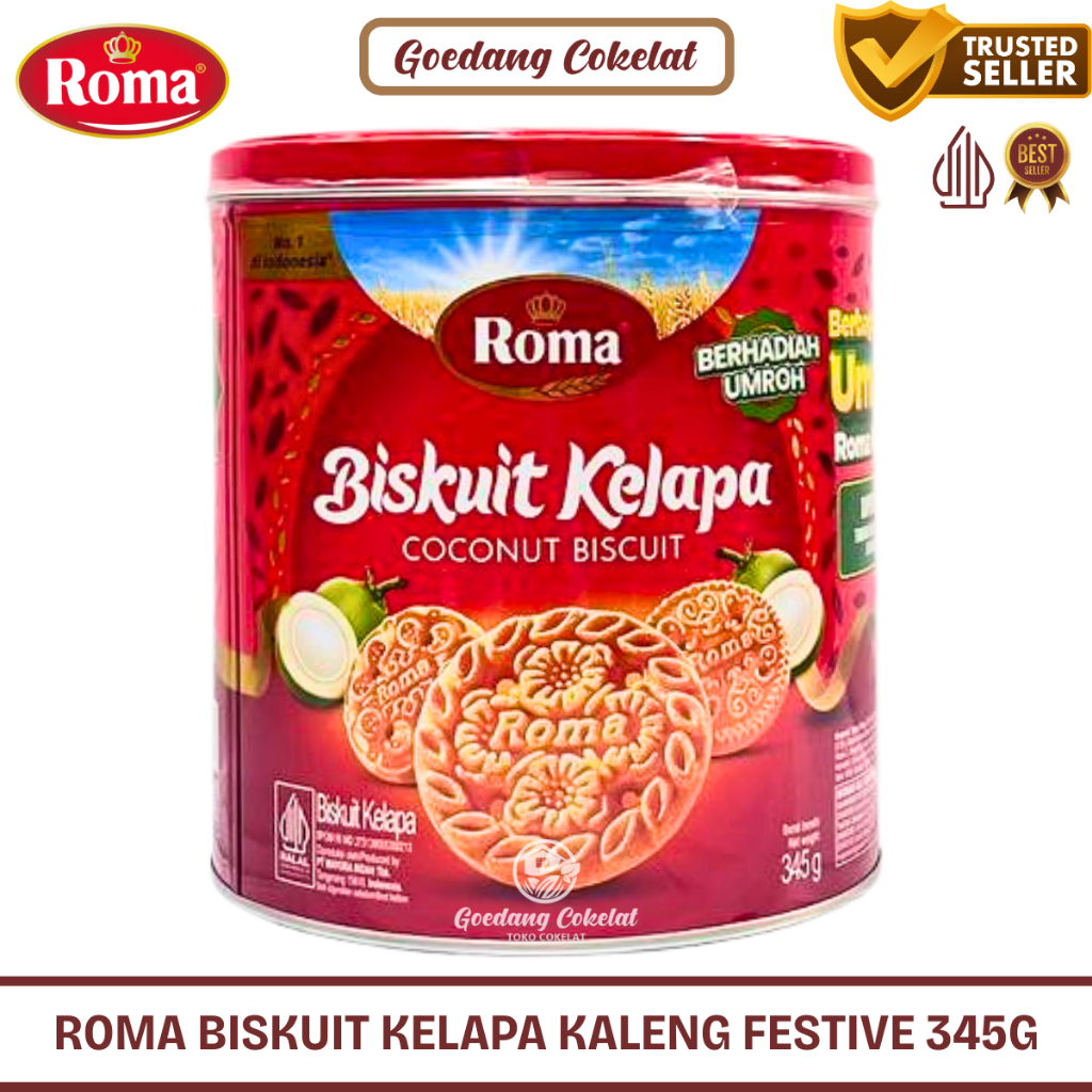 Jual Roma Biskuit Kelapa Festive Kaleng 345g | Shopee Indonesia
