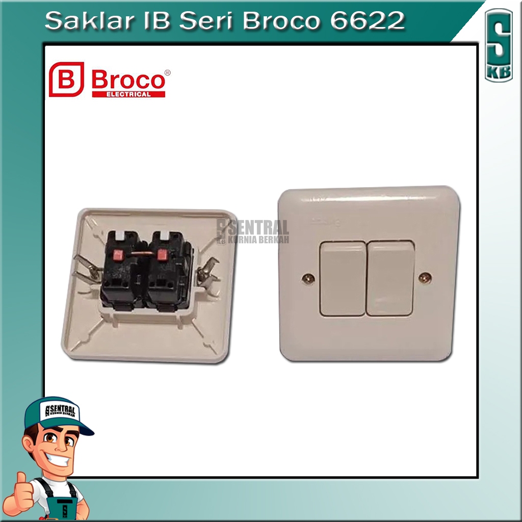 Jual Saklar Tanam IB Seri Broco 6622 | Shopee Indonesia