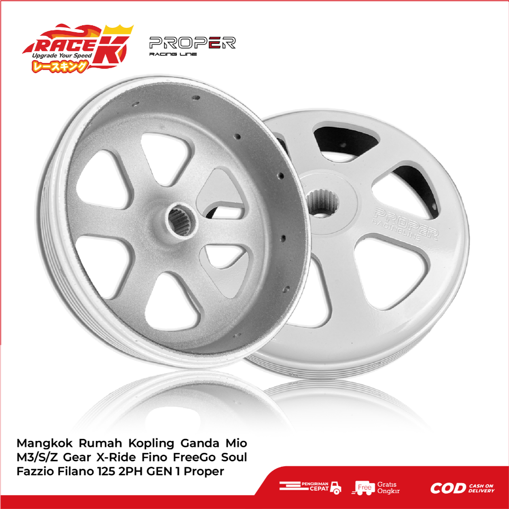 Jual PROPER Racing Line Mangkok Rumah Kampas Ganda Kopling Mio M3 S Z ...