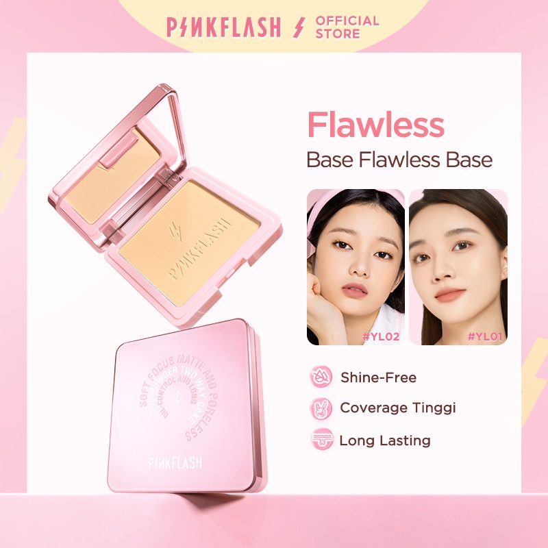 Jual [CLEARANCE SALE]PINKFLASH More&More Mattifying Flawless Two Way ...