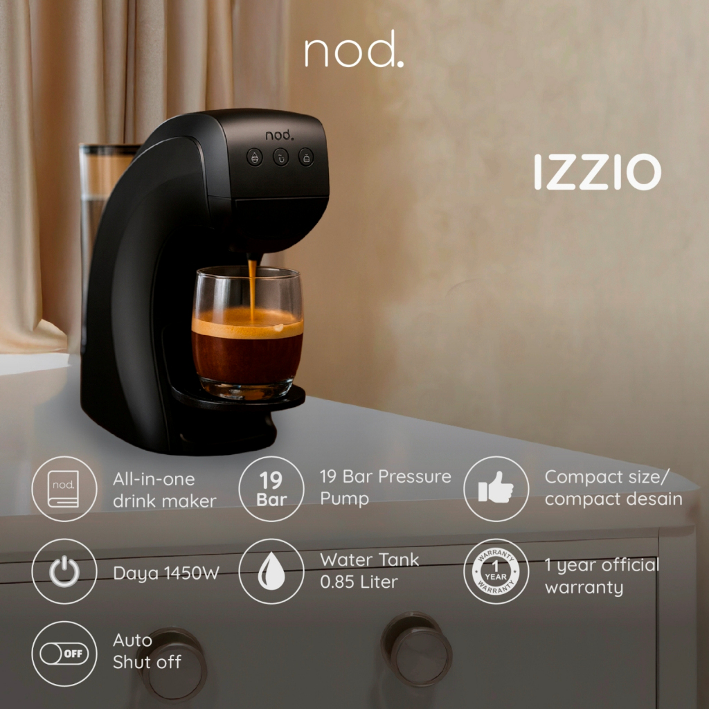 Jual NOD - Izzio - Compact Capsule Machine - Your All-in-One Drink ...