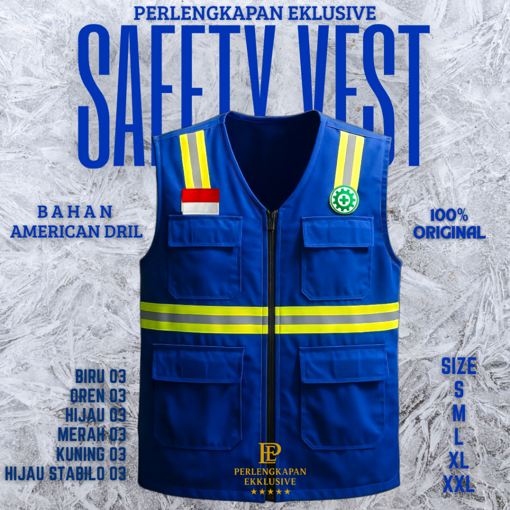 Jual Rompi Safety K3 Reflektif 6 Warna ROMPI SAFETY K3| ROMPI TAMBANG ...