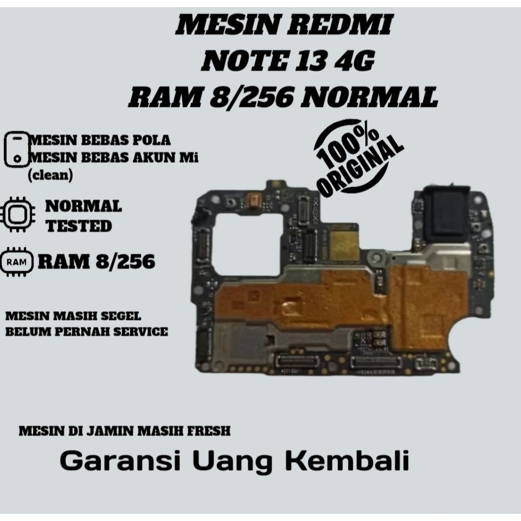 Jual MESIN REDMI NOTE 13 4G RAM 8/256 NORMAL TESTED TINGGAL PAKAI SEGEL ...