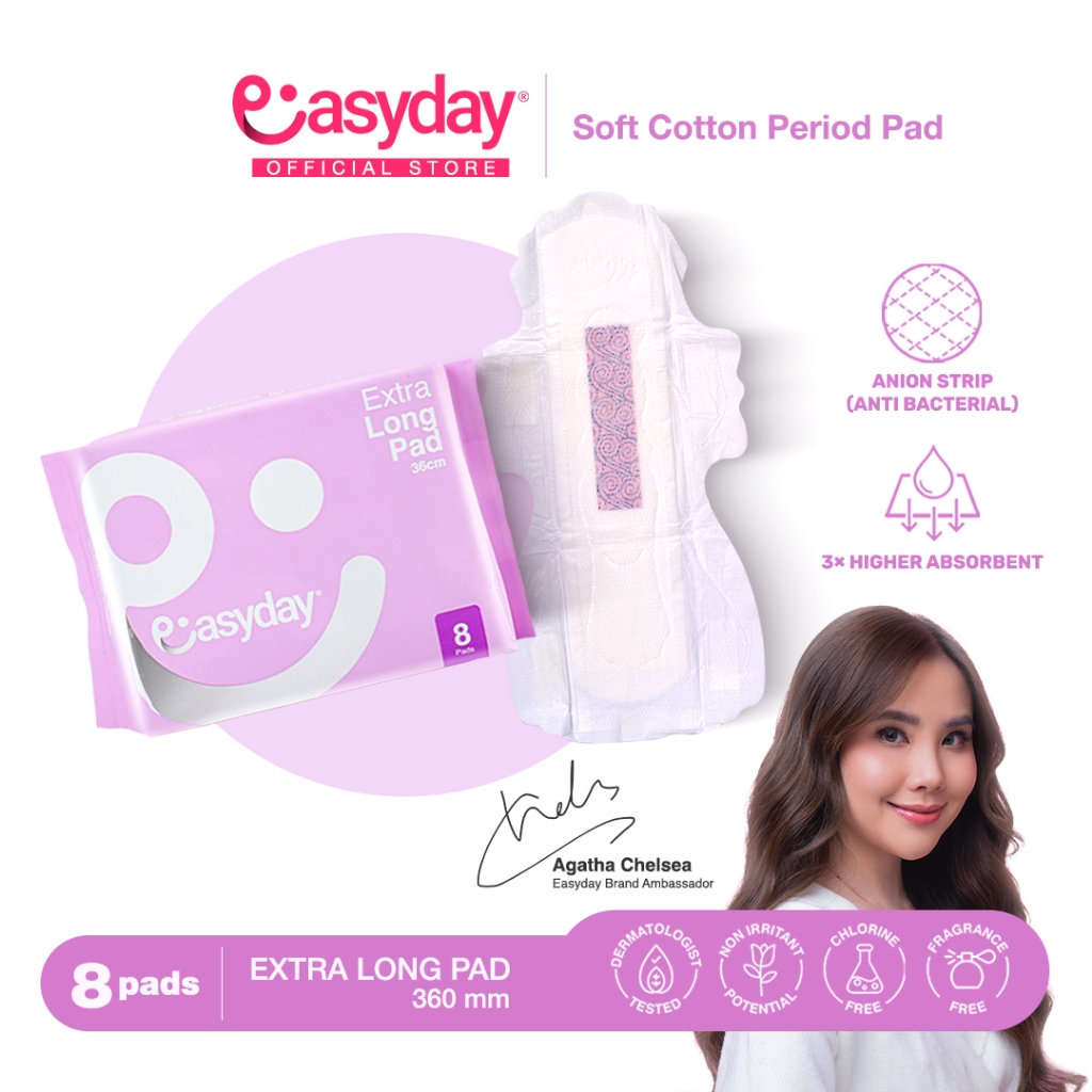 Jual EasyDay Extra Long Pad 36cm - 8's | Pembalut Wanita Bersalin Heavy ...