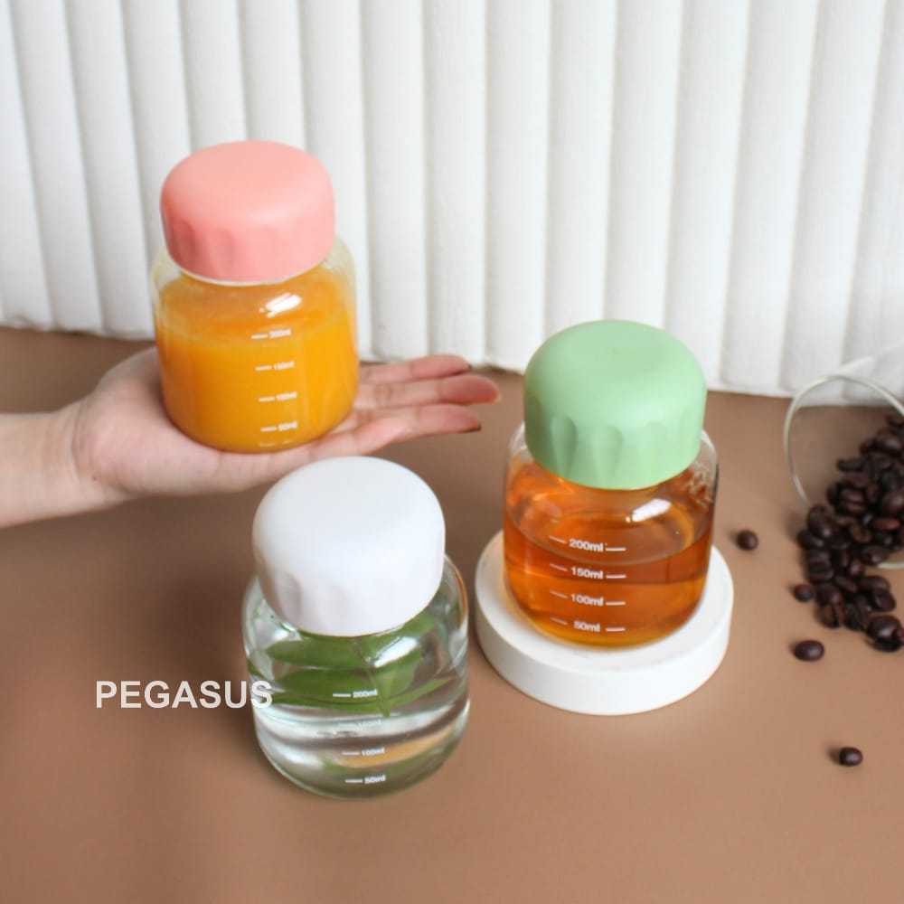 Jual MG07 Botol Minum Jus Kaca Mini 200ml Tumbler Mini Botol Mpasi ...
