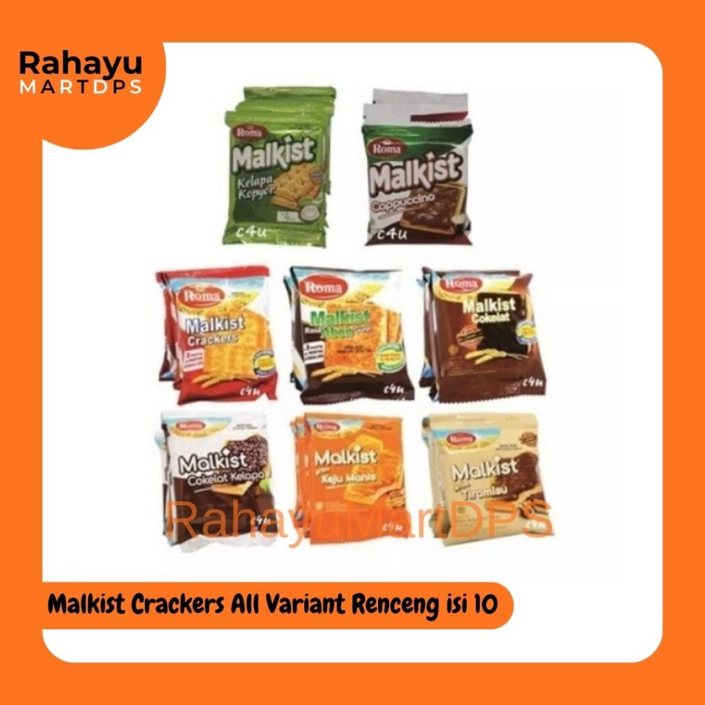 Jual Malkist Crackers Renceng Rasa Original/Abon/Cokelat/Keju Manis ...