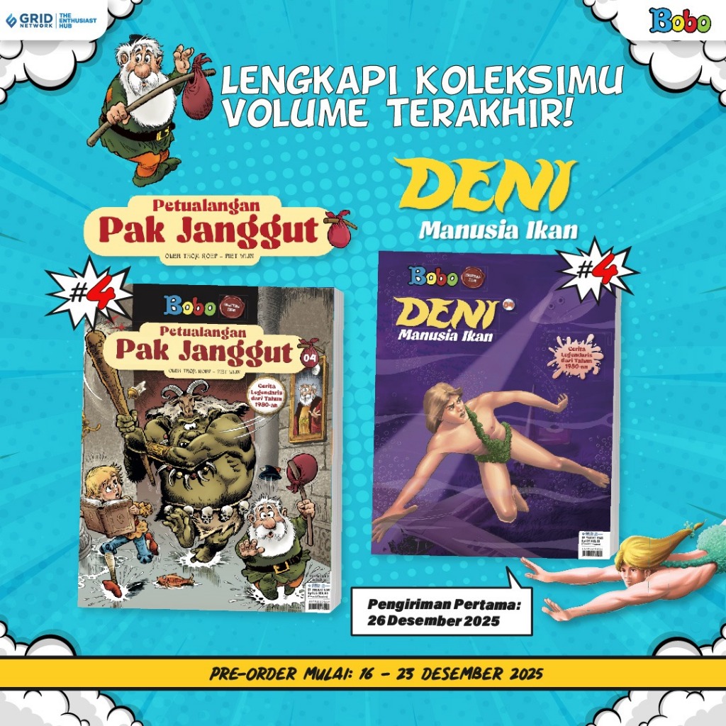 Jual Bobo Edisi Koleksi Petualangan Pak Janggut & Deni Manusia Ikan ...