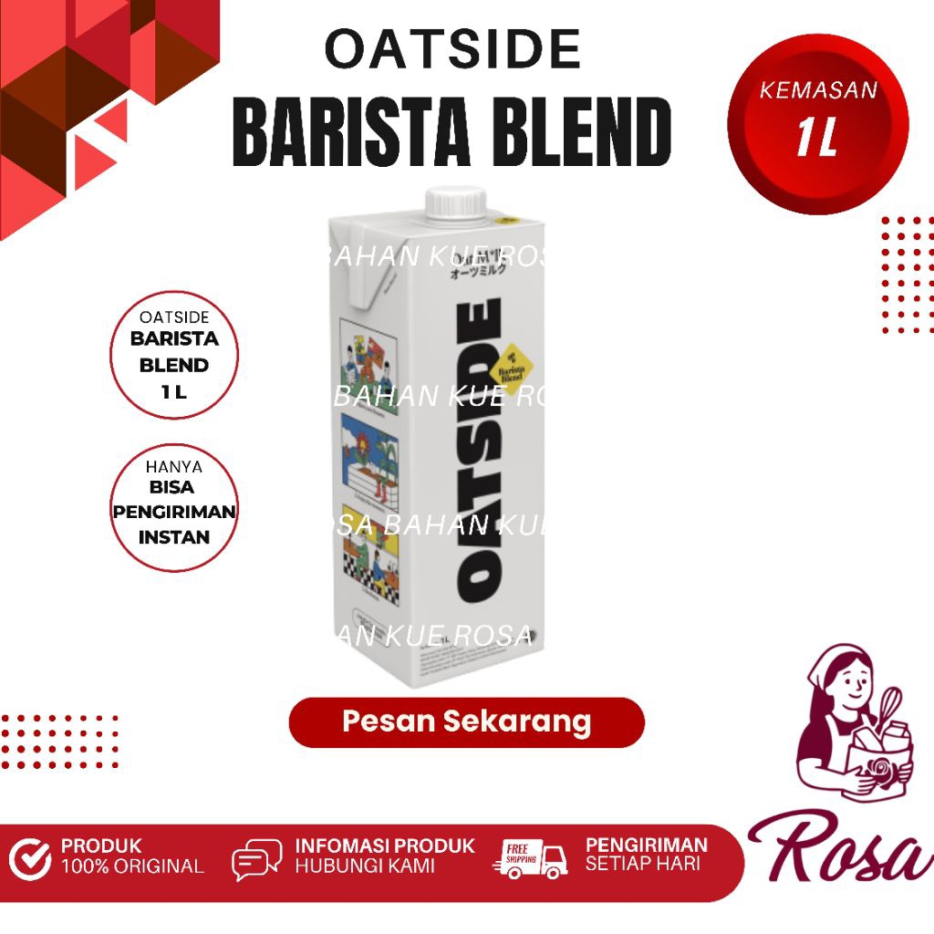 Jual OATSIDE Barista Blend 1L – Susu Oat Creamy untuk Kopi & Minuman ...
