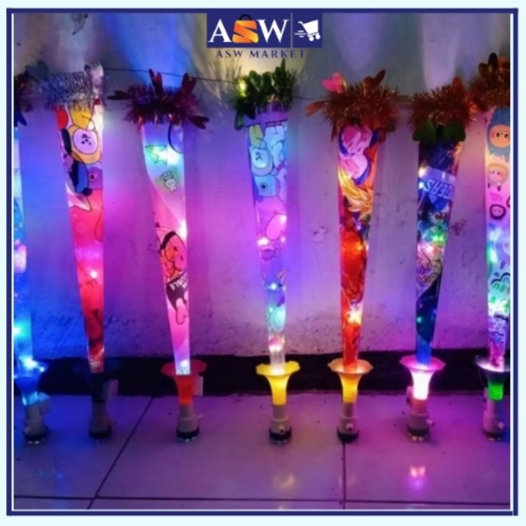Jual [ECER] Trompet Led Nyala || Mainan Anak Tahun baru || Mainan Viral ...