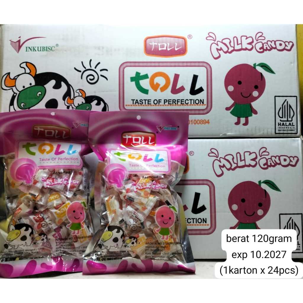 Jual Toll Milk Candy Permen Susu Buah 120g Lembut Dan Enak | Shopee ...