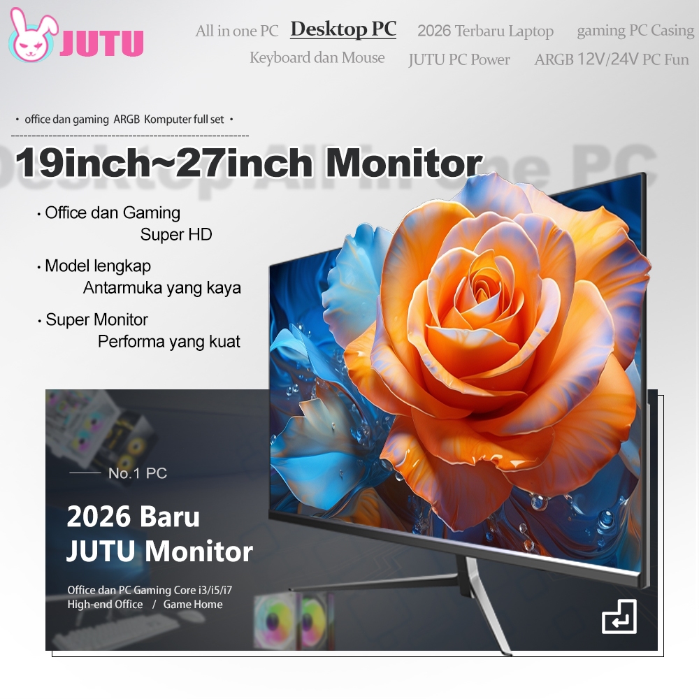 Jual Monitor 19 Inch Monitor 24 Inch LED Monitor Pc Game Profesional ...