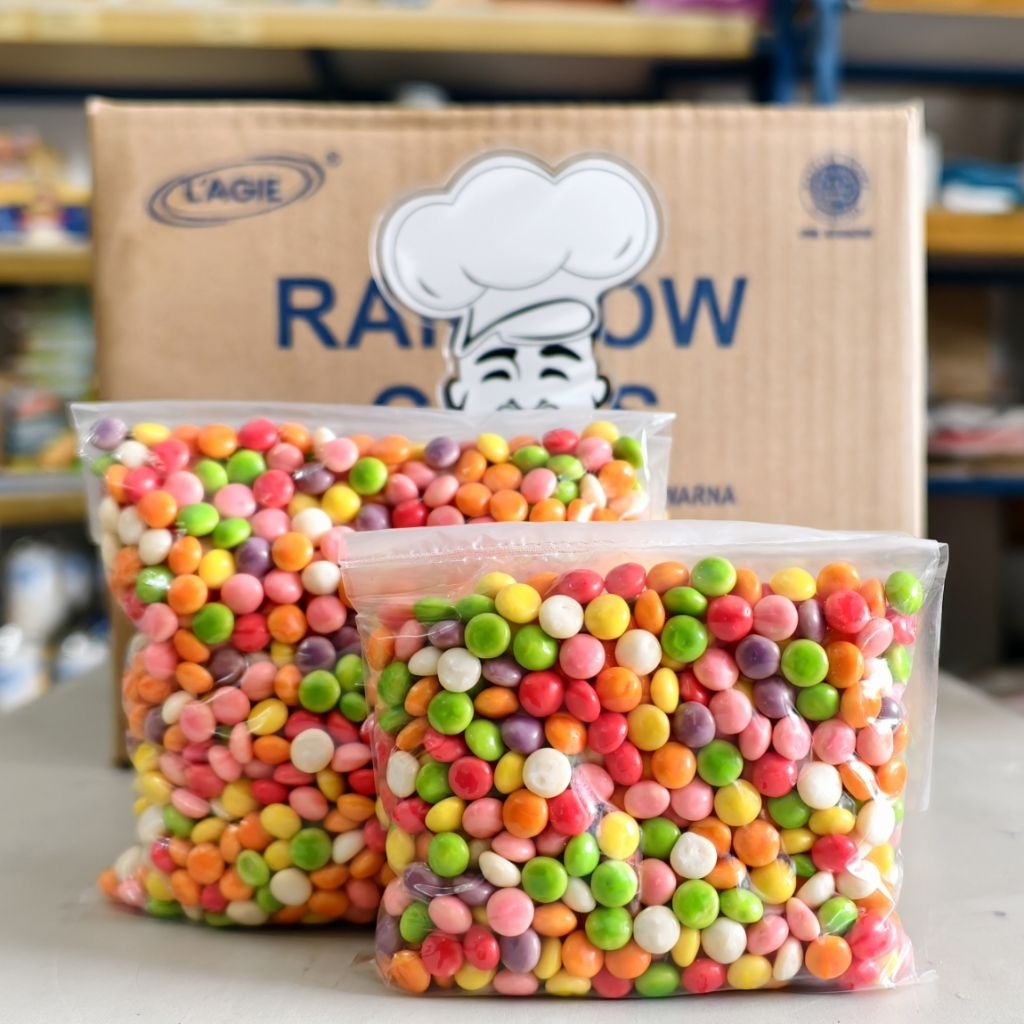 Jual Lagie Chocochip Rainbow 100Gr, 250Gr / Lagie Coklat Chip Rainbow ...