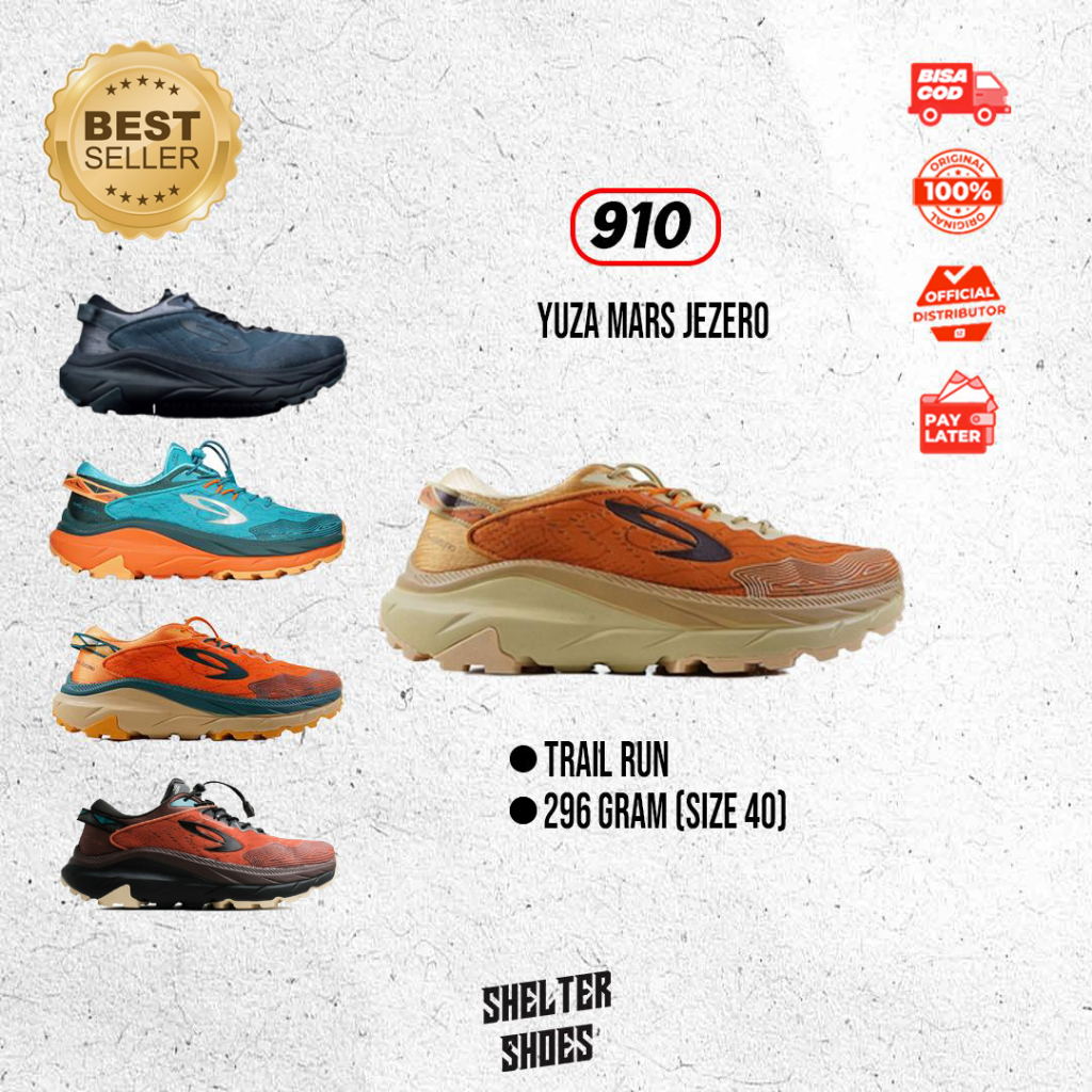 Jual SEPATU RUNNING NINETEN 910 YUZA MARS JEZERO SEPATU LARI TRAIL RUN ...