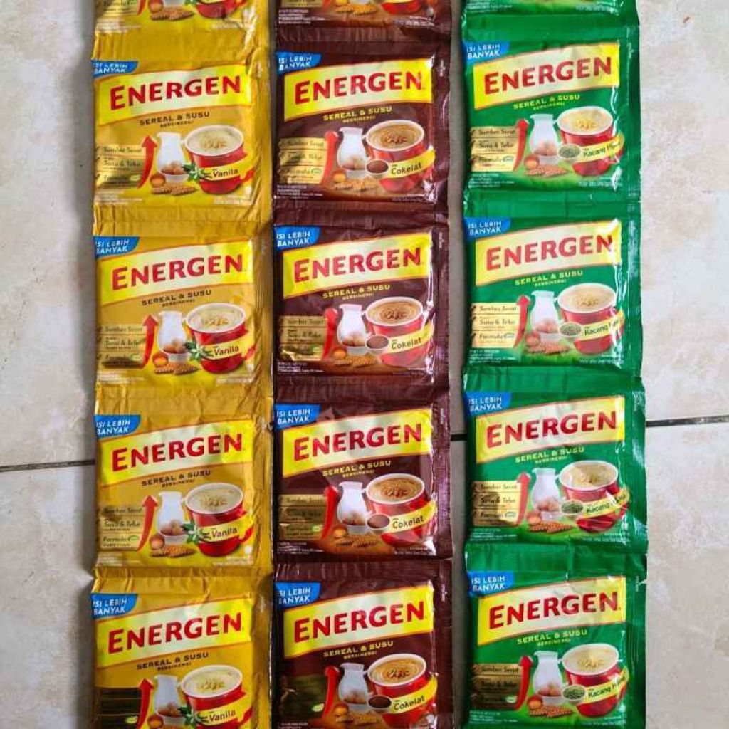 Jual Energen renceng All varian (Vanilla, coklat, kacang hijau ...