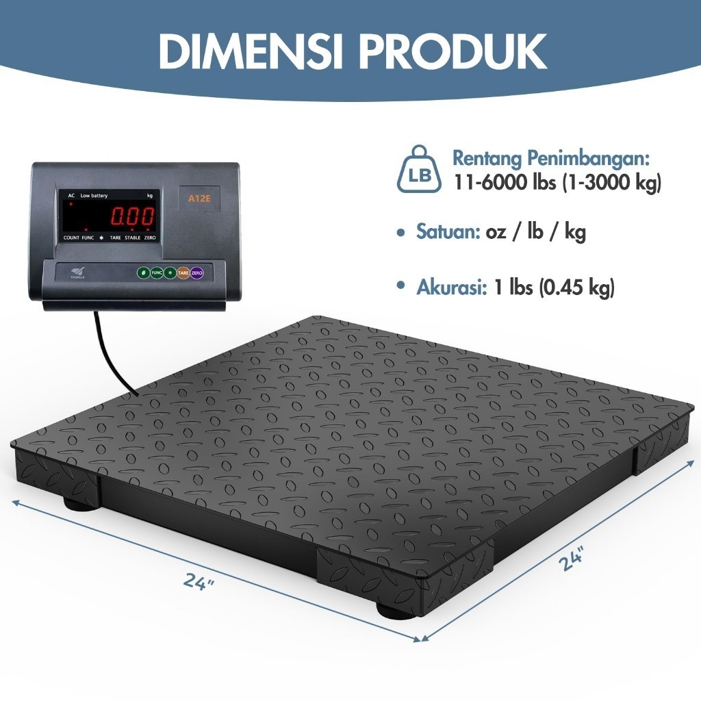 Jual INDEX Floor Scale 3 Ton Digital 3000kg - Timbangan Lantai ...
