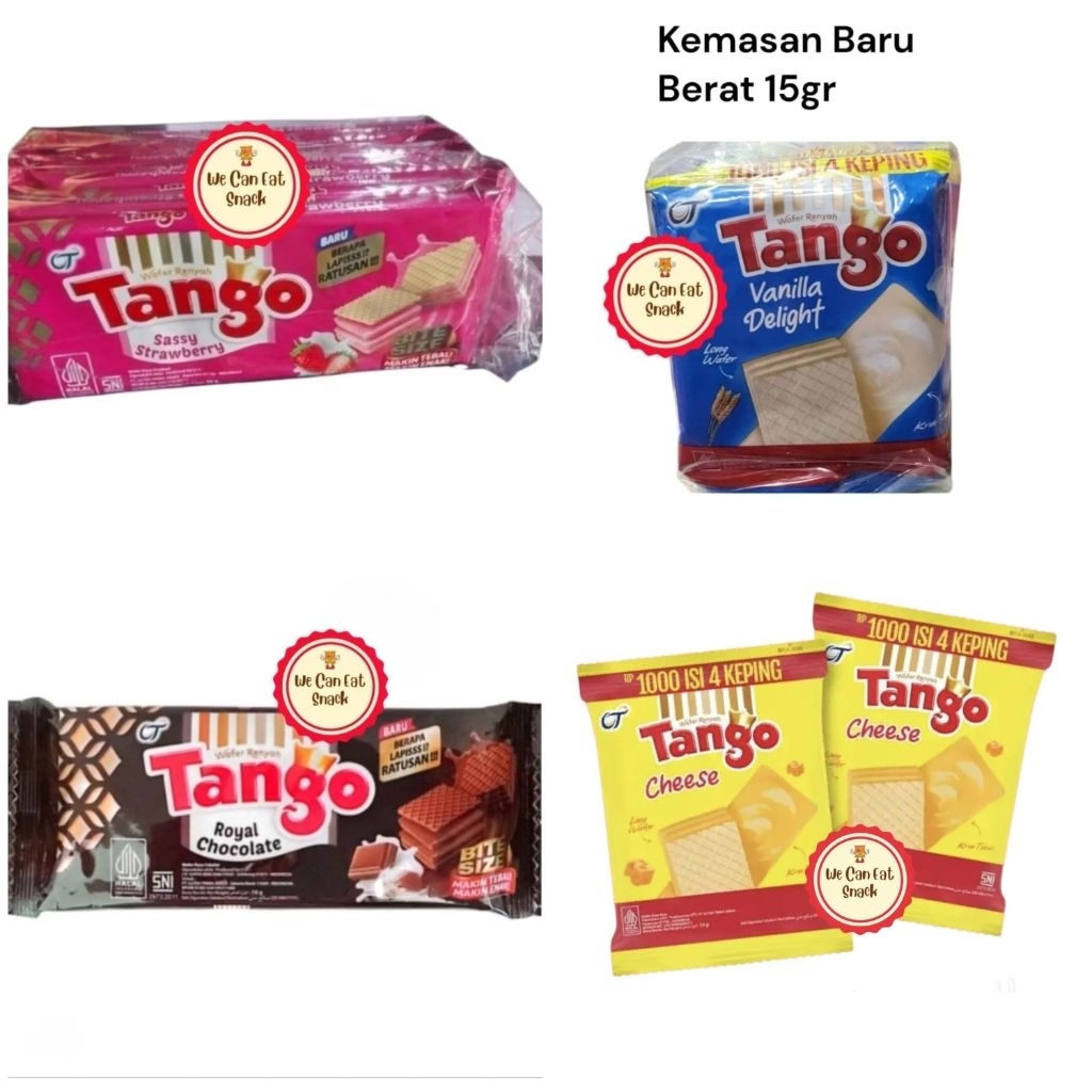Jual Biskuit Wafer Tango All Varian 15 gr (isi 10) | Shopee Indonesia