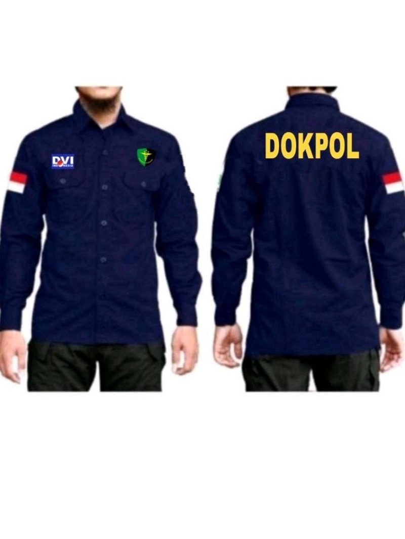 Jual KEMEJA DOKPOL || BAJU DOKPOL || SERAGAM DOKPOL || BAJU KERJA ...