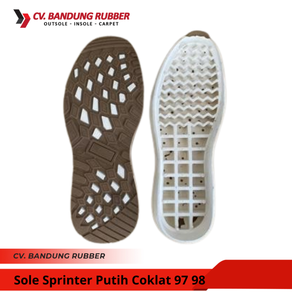 Jual Outsole Sepatu Sneakers Pria Sprinter Putih Coklat 97 98 Sol ...