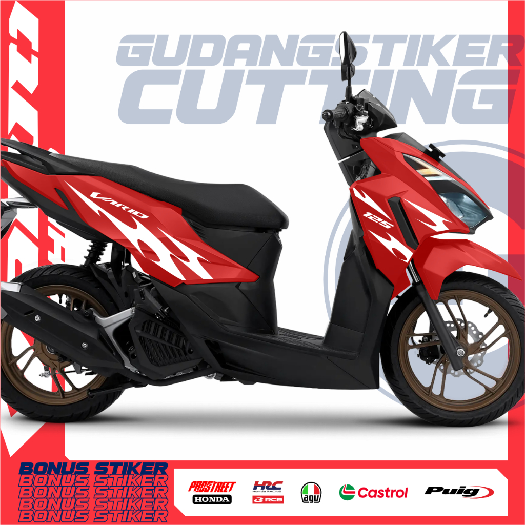 Jual STRIPING CUTTING VARIO 125 NEW 2025 STIKER SKOTLET MODEL API FLAME ...