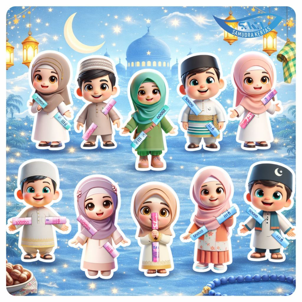 Jual Isi 10 pcs Amplop Karakter Gemoy 2026 / Amplop Lebaran Idul Fitri ...