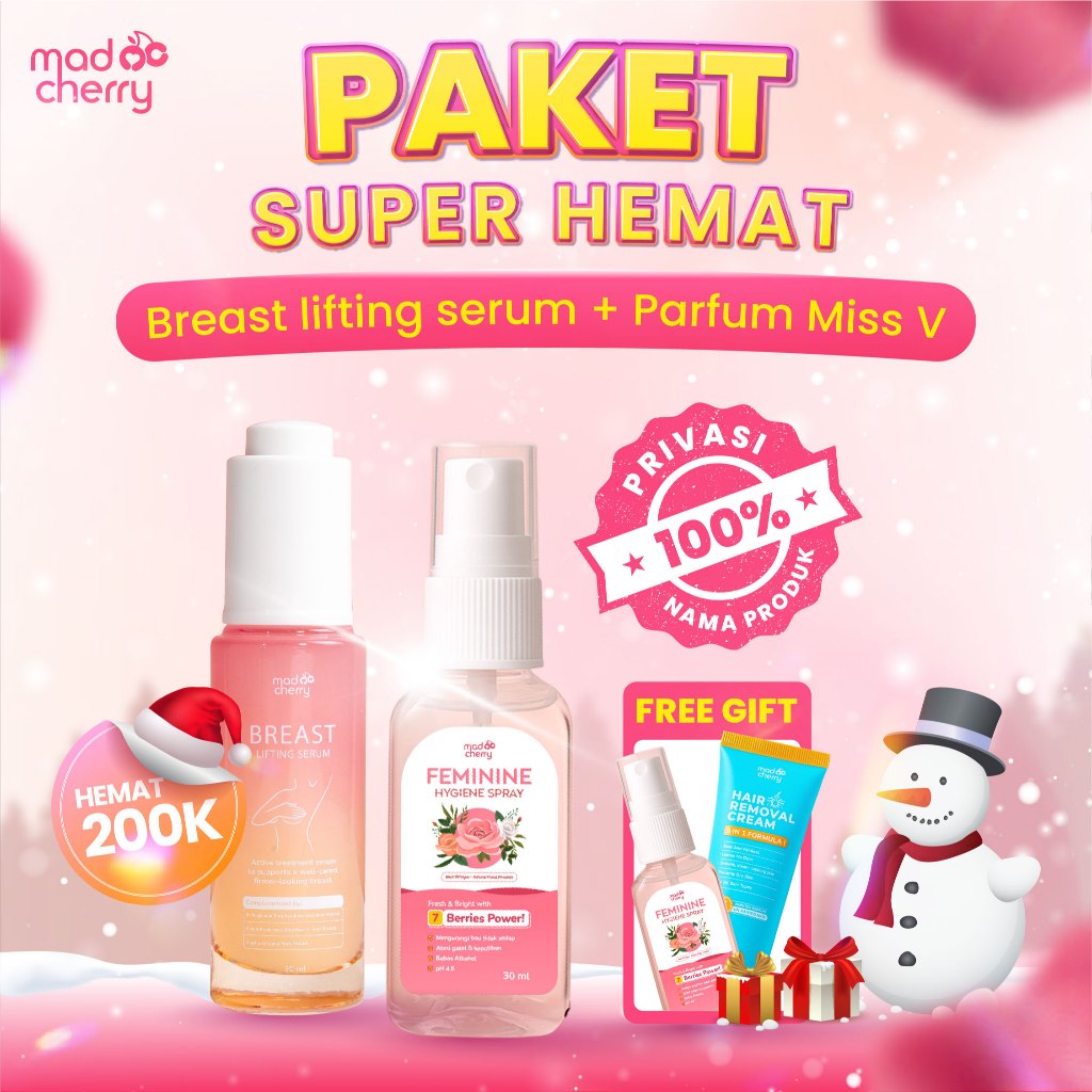 Jual [Gratis Semua produk Mad Cherry] Bundle Serum Pembesar Payudara ...