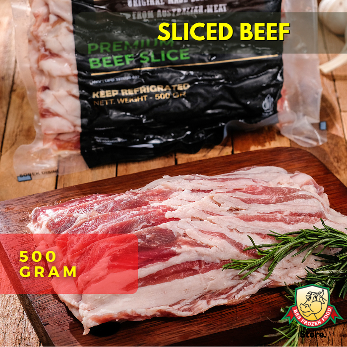 Jual SLICE BEEF 500gram - Daging Slice Fat Non Fat shortplate Premium ...