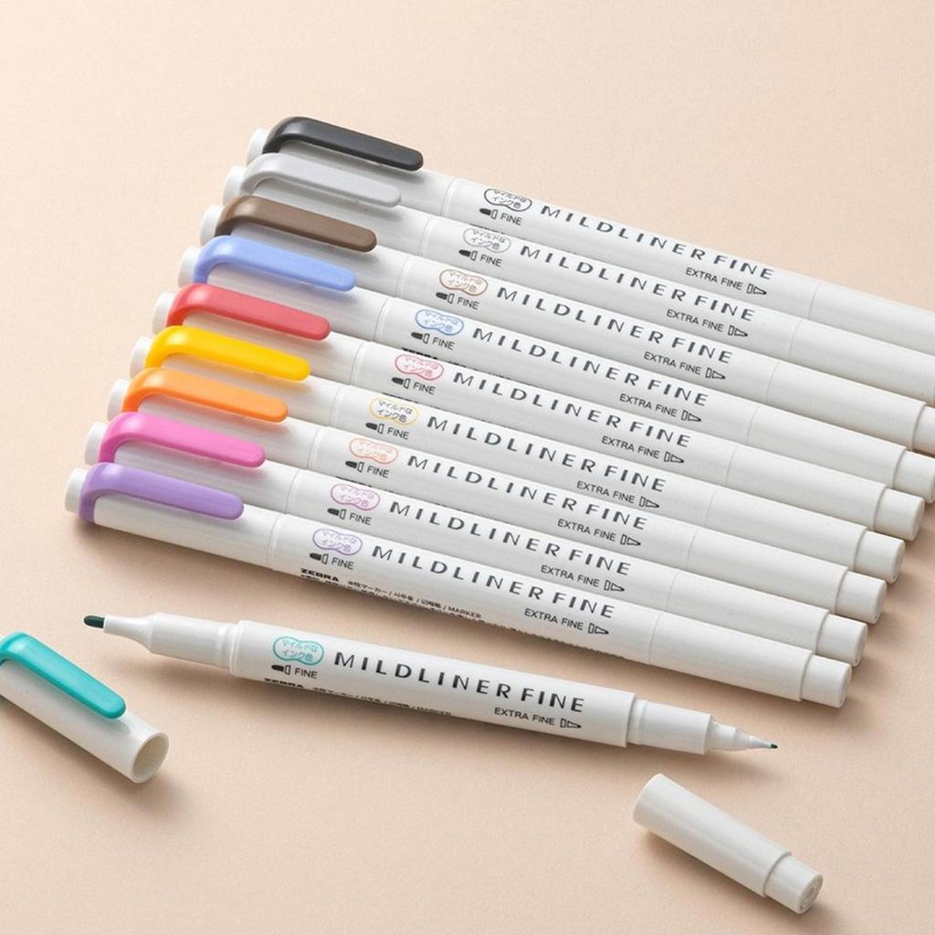 Jual Zebra Mildliner Fine Double Sided Marker Fine Liner Line ...
