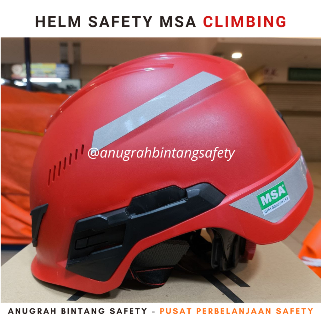 Jual Climbing Helmet Msa V-gard H1 Trivent Merah | Shopee Indonesia