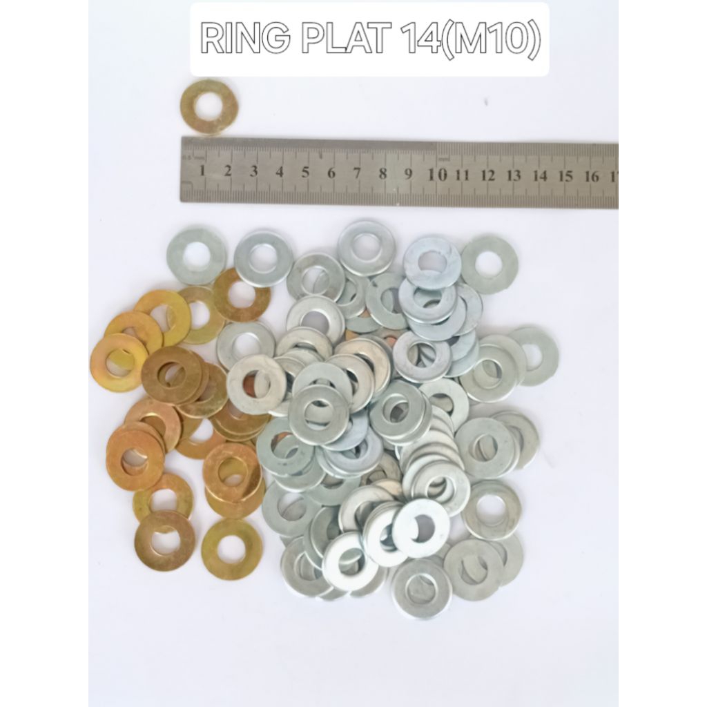 Jual RING PLAT 14(M10) PAKET HEMAT 1KG | Shopee Indonesia