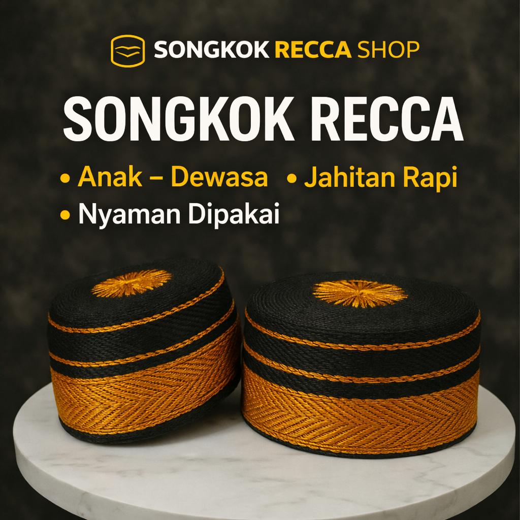 Jual Songkok Recca Bugis Makassar Asli | Peci Hitam Dewasa Bone ...