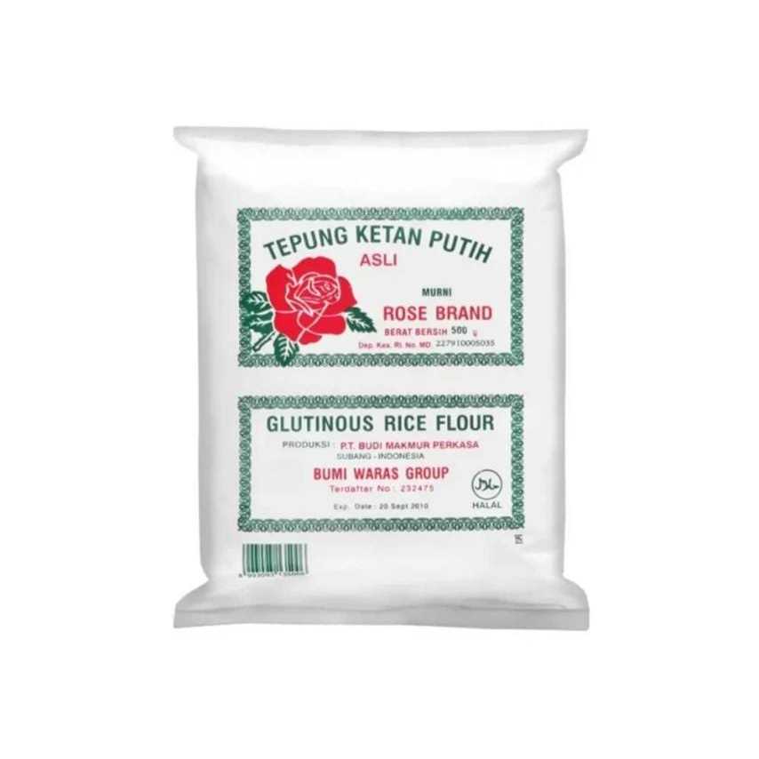 Jual Tepung Ketan Putih Rose Brand 500g - Tepung Ketan Tradisional ...