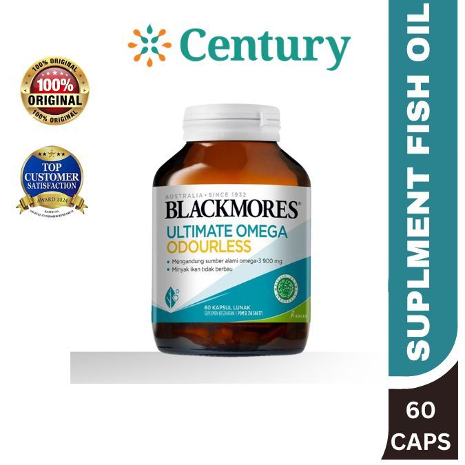 Jual Blackmores Ultimate Omega Odourless Isi 60 Caps / Minyak Ikan ...