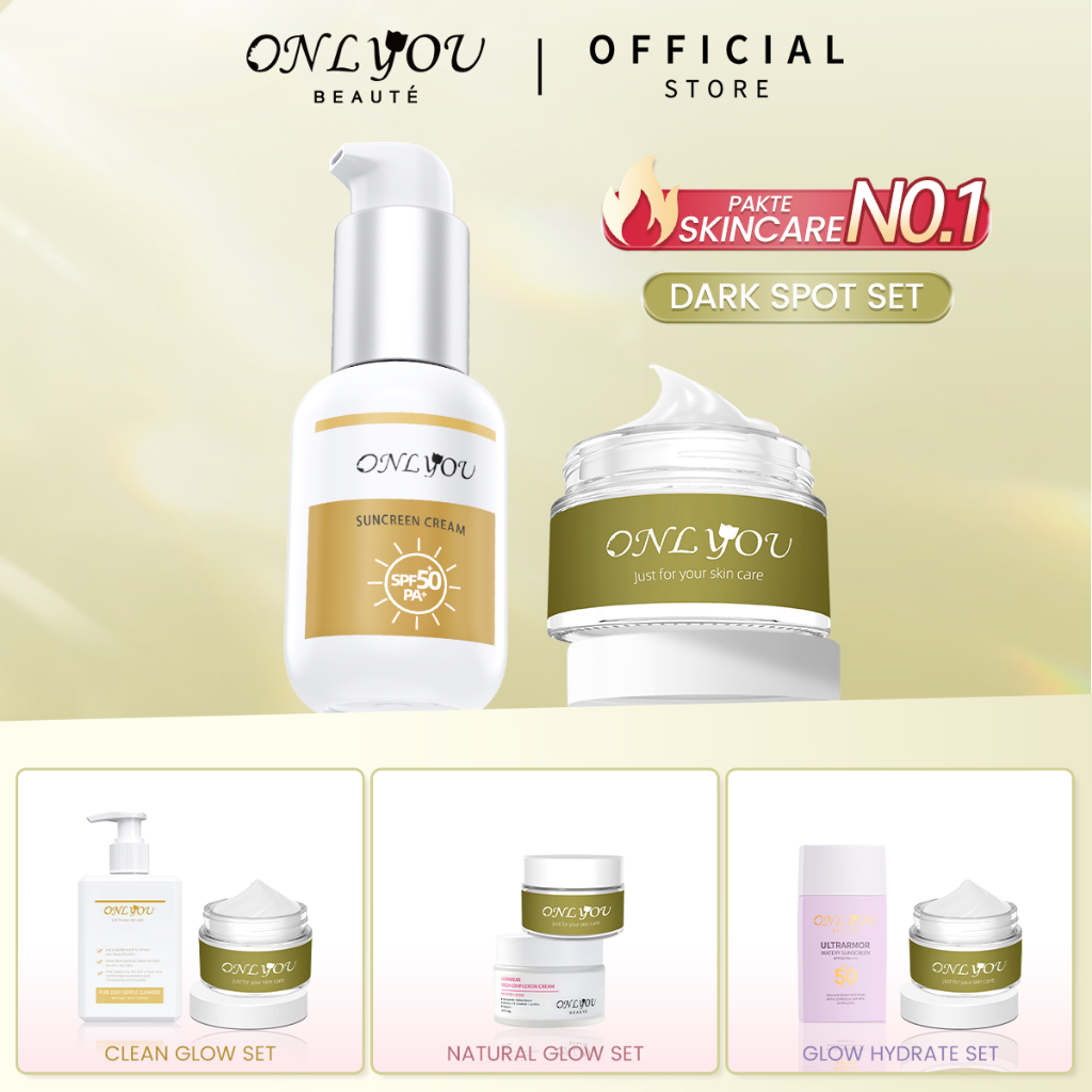 Jual ONLYOU 2pcs Paket SKINCARE PAKTE Moisturizer cream Whitening ...