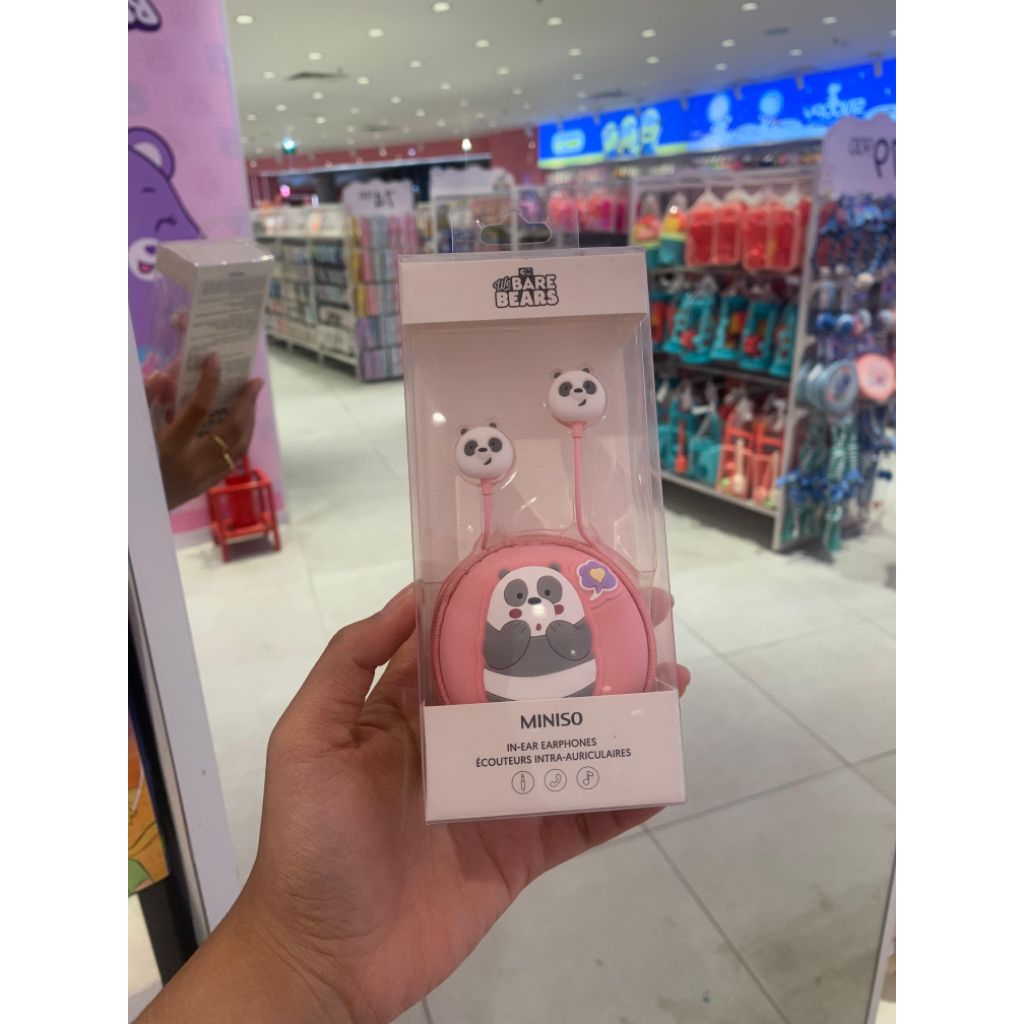 Jual Miniso EARPHONES MINISO HEADSET ANIMAL FACES LUCU KITTY PANDA ...