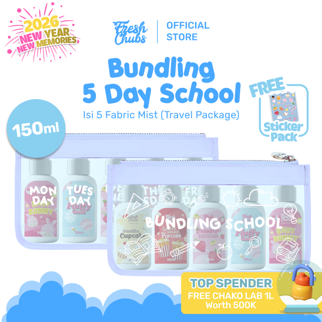 Jual [NEW PACKAGING] FRESHCHUBS Parfum Anak Sekolah Parfum Baju Tahan ...