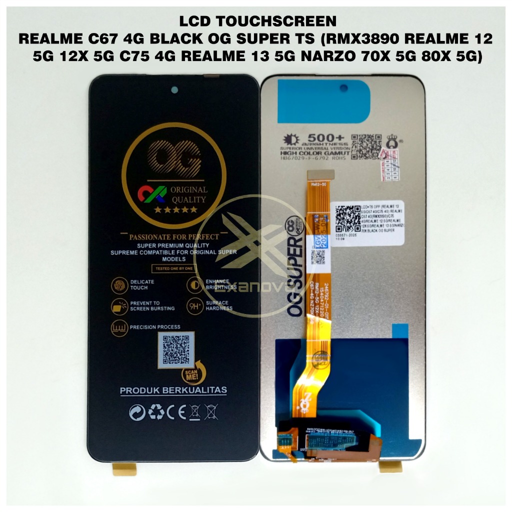 Jual LCD TOUCHSCREEN REALME C67 4G TS (REALME 12 5G 12X 5G C75 4G ...