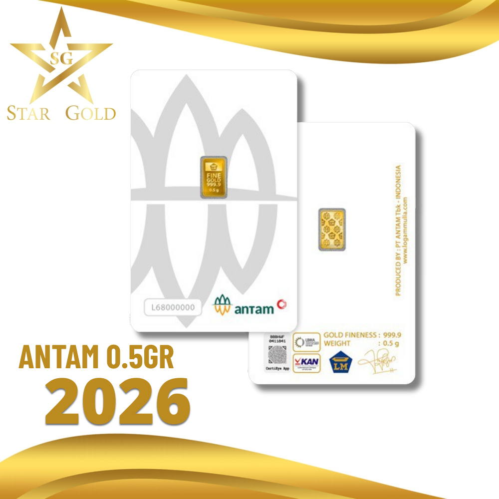 Jual Star Gold Logam Mulia Antam Press ( LM ) 0,5GR | Shopee Indonesia