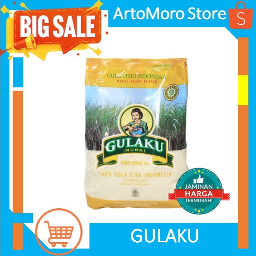 Jual GULAKU KUNING 1Kg Gula Pasir Premium | Shopee Indonesia