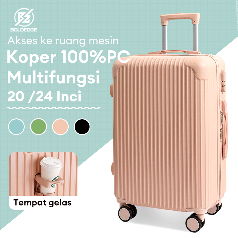 Jual BoldEdge 100%PC Koper Luggage 20/24 Inch koper Bagasi Koper Kabin ...