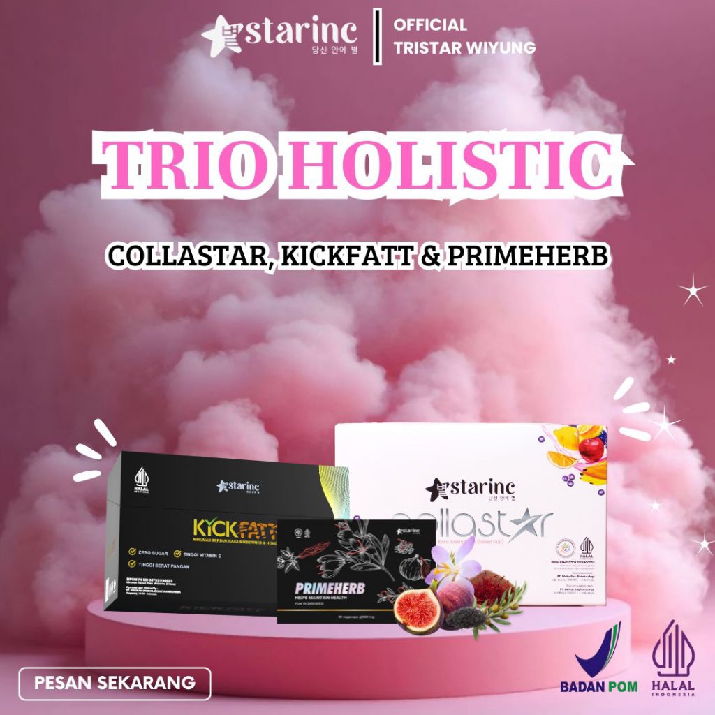 Jual STARINC TRIO HOLISTIC (Primeherb, Collastar Mixed-Fruit & Kickfatt ...