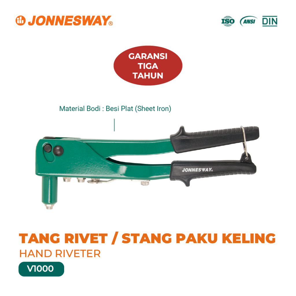 Jual JONNESWAY Tang Rivet Stang Paku Keling Manual Bergaransi - Hand ...