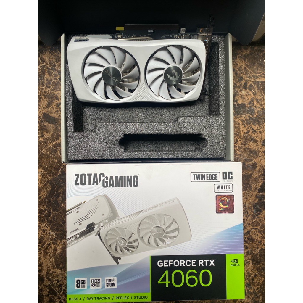 Jual Zotac Geforce RTX 4060 Twin edge Oc white edition 8gb GDDR6 ...