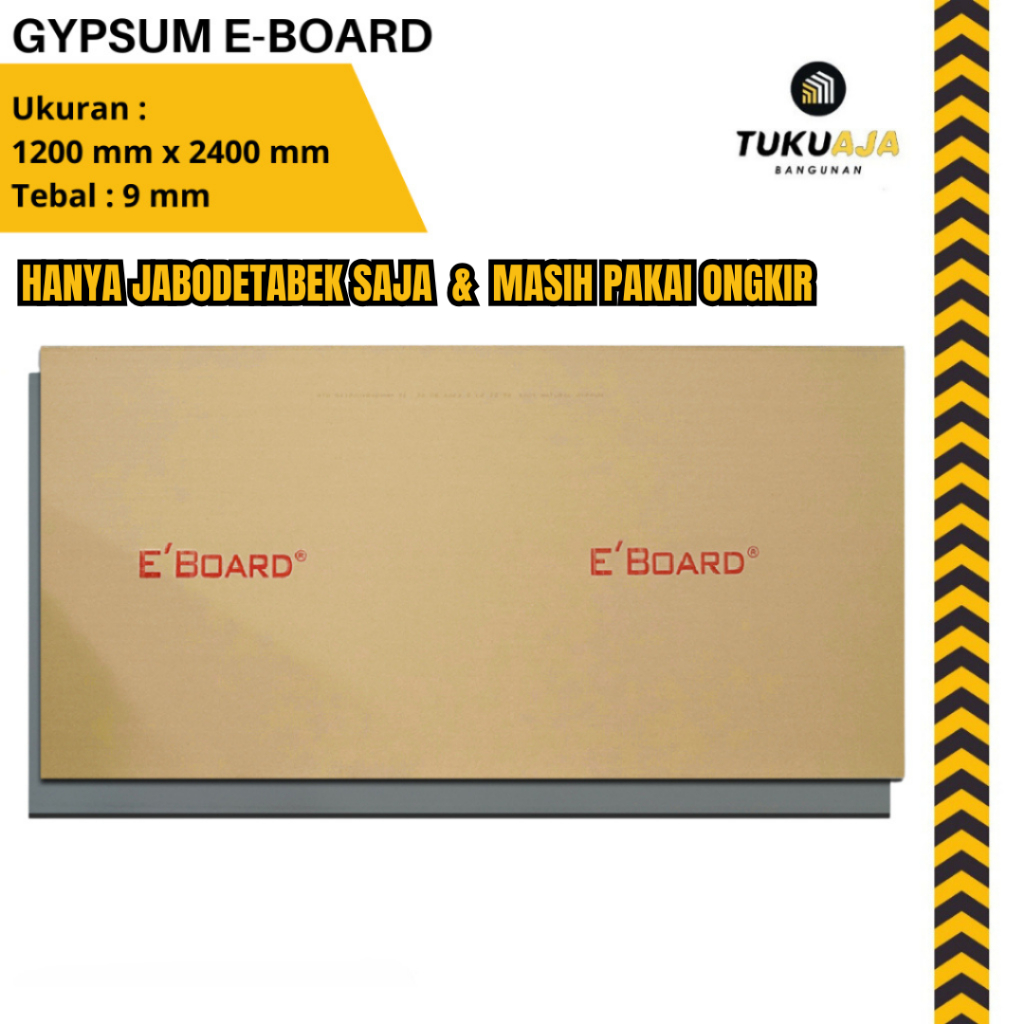 Jual HANYA PENGIRIMAN JABODETABEK Gypsum E board 9mm Gipsum Eboard ...
