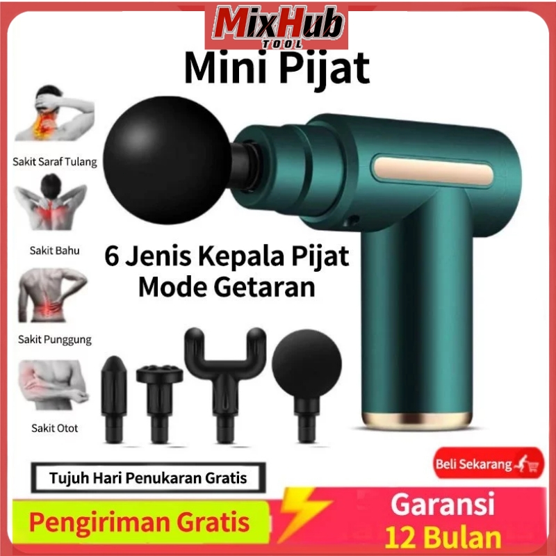 Jual Alat Pijat Elektrik Massage Gun Mini Fascial Gun Smart Alat Pijat ...