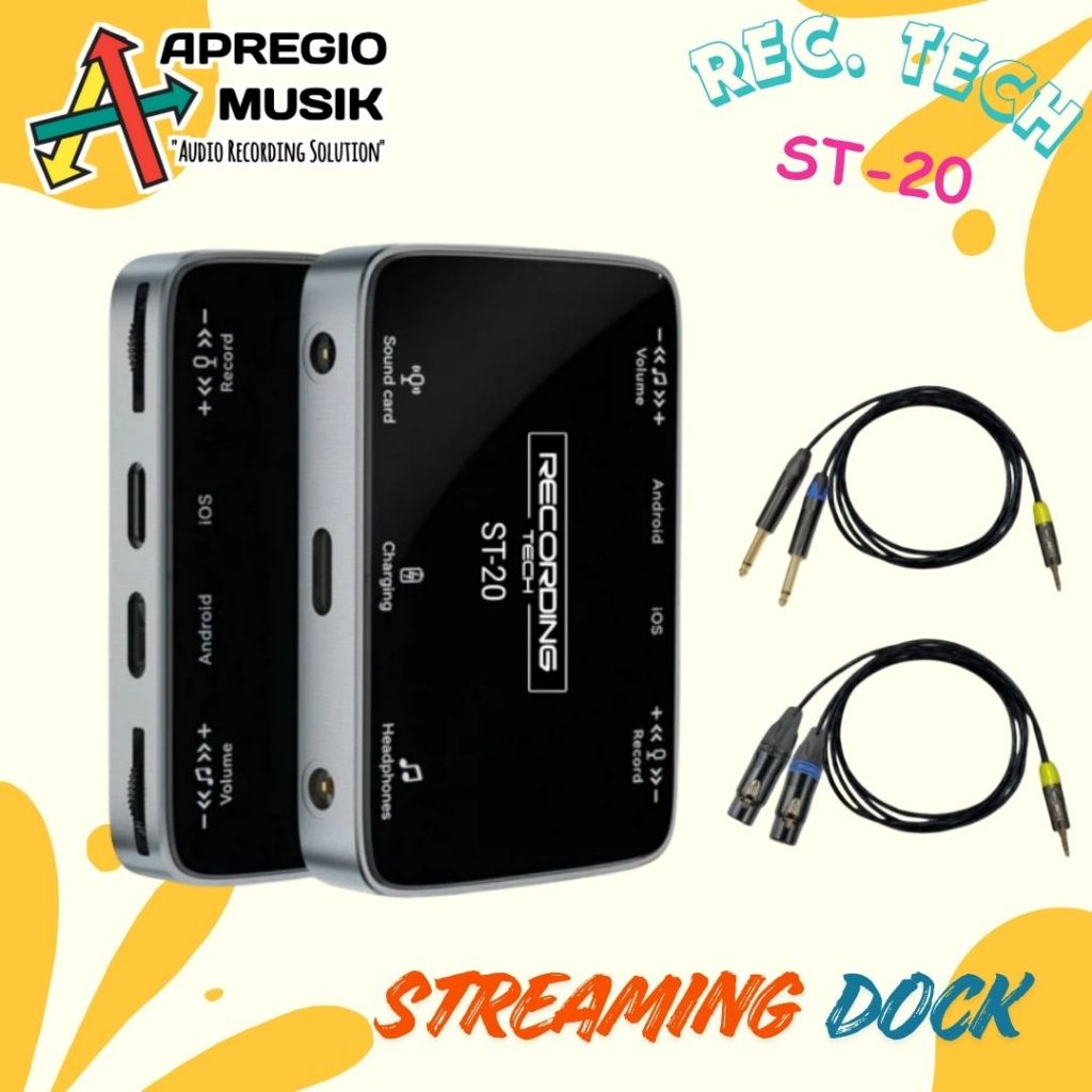 Jual Recording Tech ST20 ST-20 Live Streaming Dock 2 in 1 Original seri ...