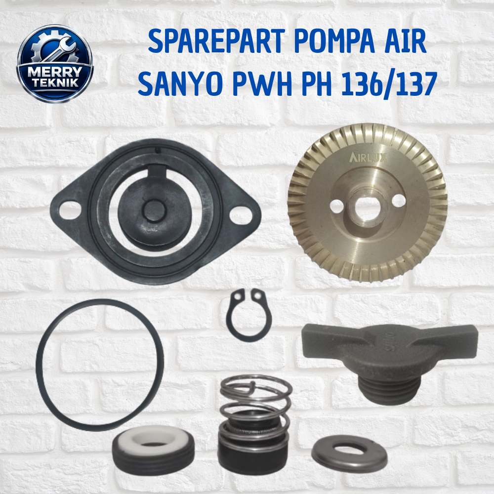 Jual Paket Hemat Spare Part Pompa Air Sanyo PWH 136/137 PH 136/137 ...