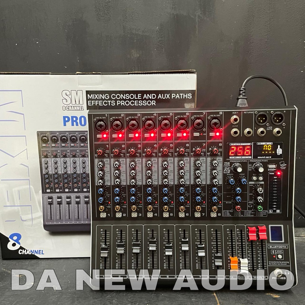 Jual mixer blackspider sm8 original mixer black spider SM 8 CHANNEL ...